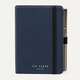 Ted Baker EDDIIS Navy Textured A6 Notebook | Temptation Gifts