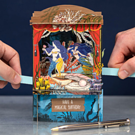 Alljoy Design Mermaids Paper Theatre 3D Pop Up Birthday Card ...