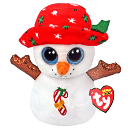 Ty Brrrnie Snowman – 6” Christmas Beanie Boo | Temptation Gifts