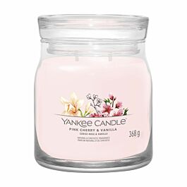 Yankee Candle Pink Cherry & Vanilla Signature Medium Jar Candle ...