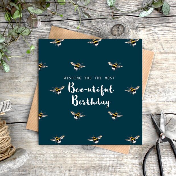 Toasted Crumpet Bumblebee ‘Bee-utiful Birthday’ Birthday Card ...