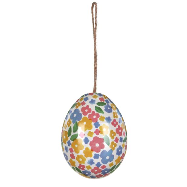 Emma Bridgewater ‘Flowers’ Mini Egg-Shaped Tin | Temptation Gifts