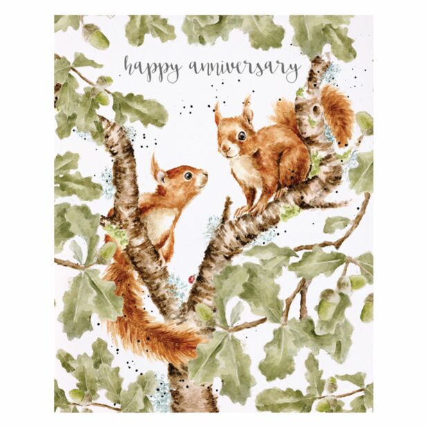 Wrendale Designs ‘Another Year Squirreling Around’ Squirrel Anniversary ...