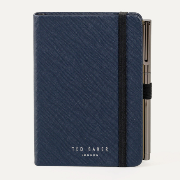 Ted Baker EDDIIS Navy Textured A6 Notebook | Temptation Gifts