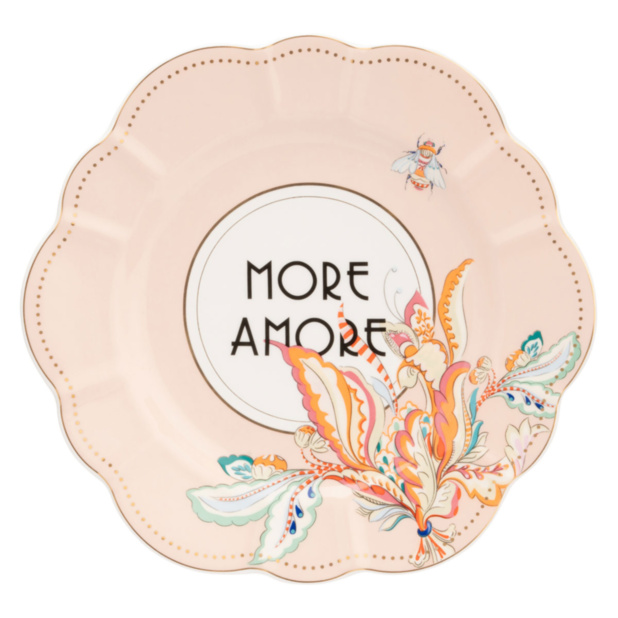 Yvonne Ellen ‘More Amore’ Floral 9 Inch Flower Plate | Temptation Gifts