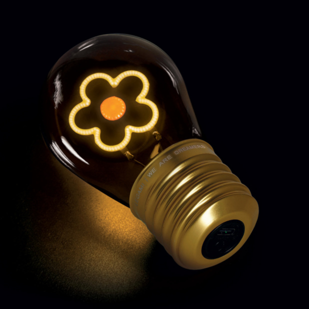 Legami Bulb Fiction Daisy Lightbulb Shaped Table Lamp | Temptation Gifts