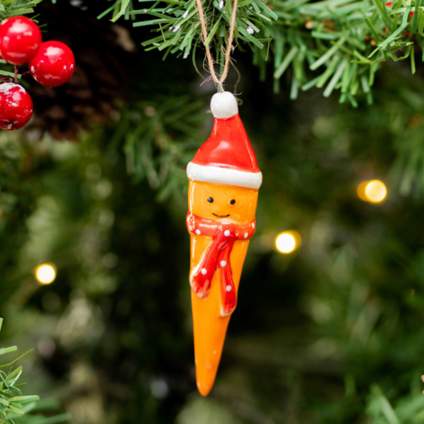 Ceramic Carrot Christmas Tree Decoration | Temptation Gifts