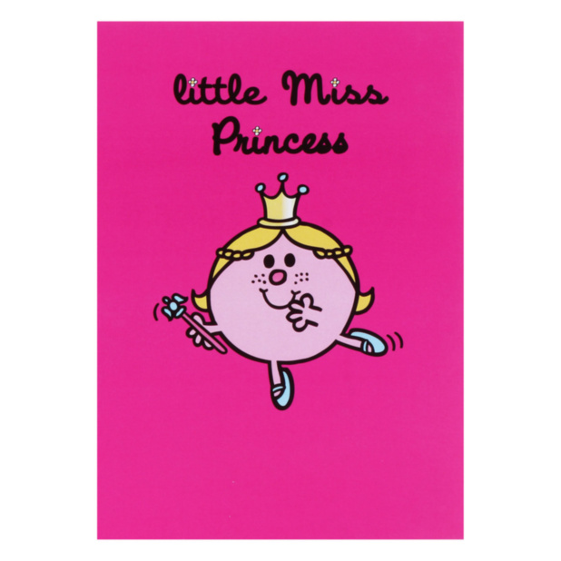 Mr Men & Little Miss - Little Miss Princess Pink Greetings Card ...