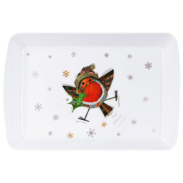 Bug Art Christmas Robin Tray | Temptation Gifts
