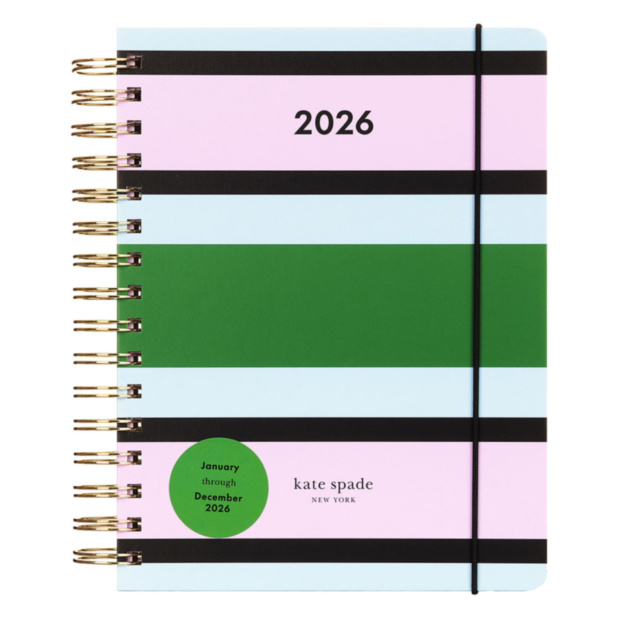 Kate Spade New York Downtown Stripe 2026 Large Diary | Temptation Gifts