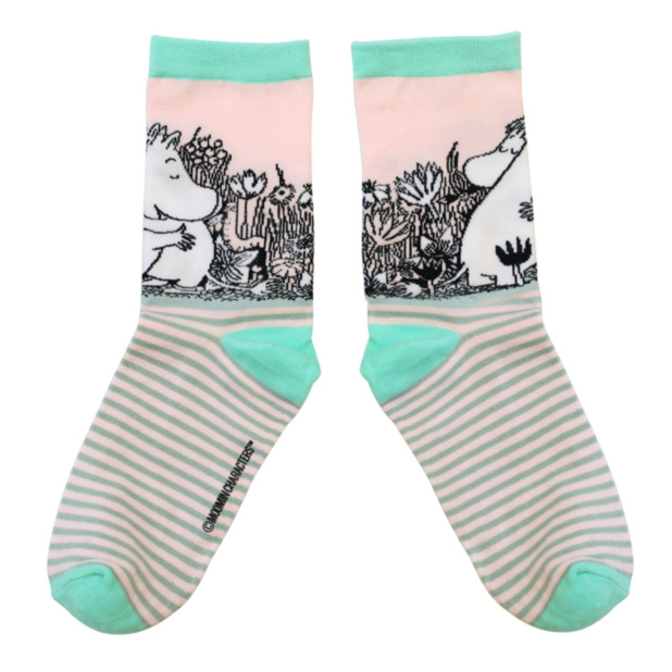 House Of Disaster Moomin Pink Love Socks | Temptation Gifts