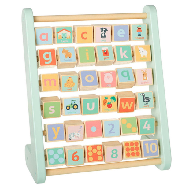 Orange Tree Toys Farmyard Wooden Alphabet Abacus | Temptation Gifts