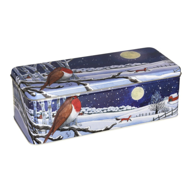 Emma Bridgewater Winter Animals Robin Long Deep Rectangular Tin ...
