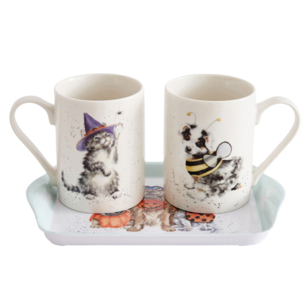 Wrendale Designs Trick Or Treat Halloween Three Piece Mug And Tray Set ...
